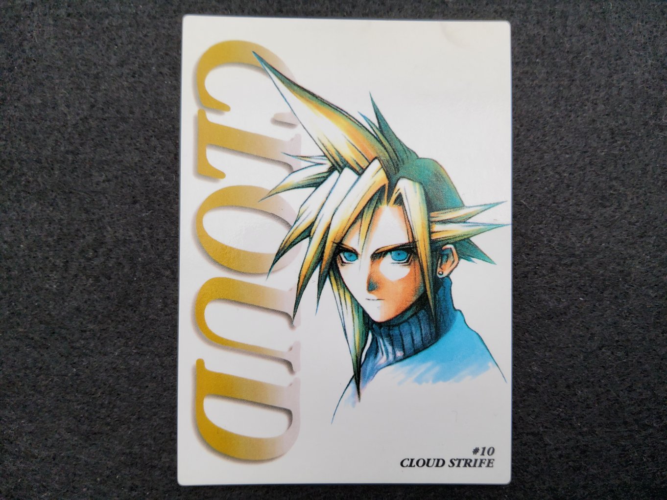 Final Fantasy VII Carddass Masters 10 Cloud portrait – Retro Japan