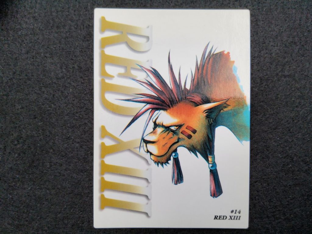 Final Fantasy VII Carddass Masters 14 Red XIII portrait – Retro Japan