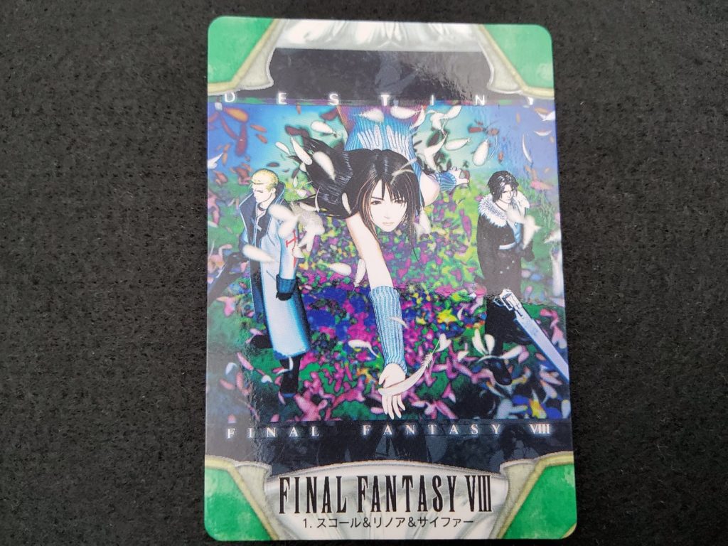 Final Fantasy VIII Bandai Carddass 001 – Squall, Rinoa & Seifer – Retro ...