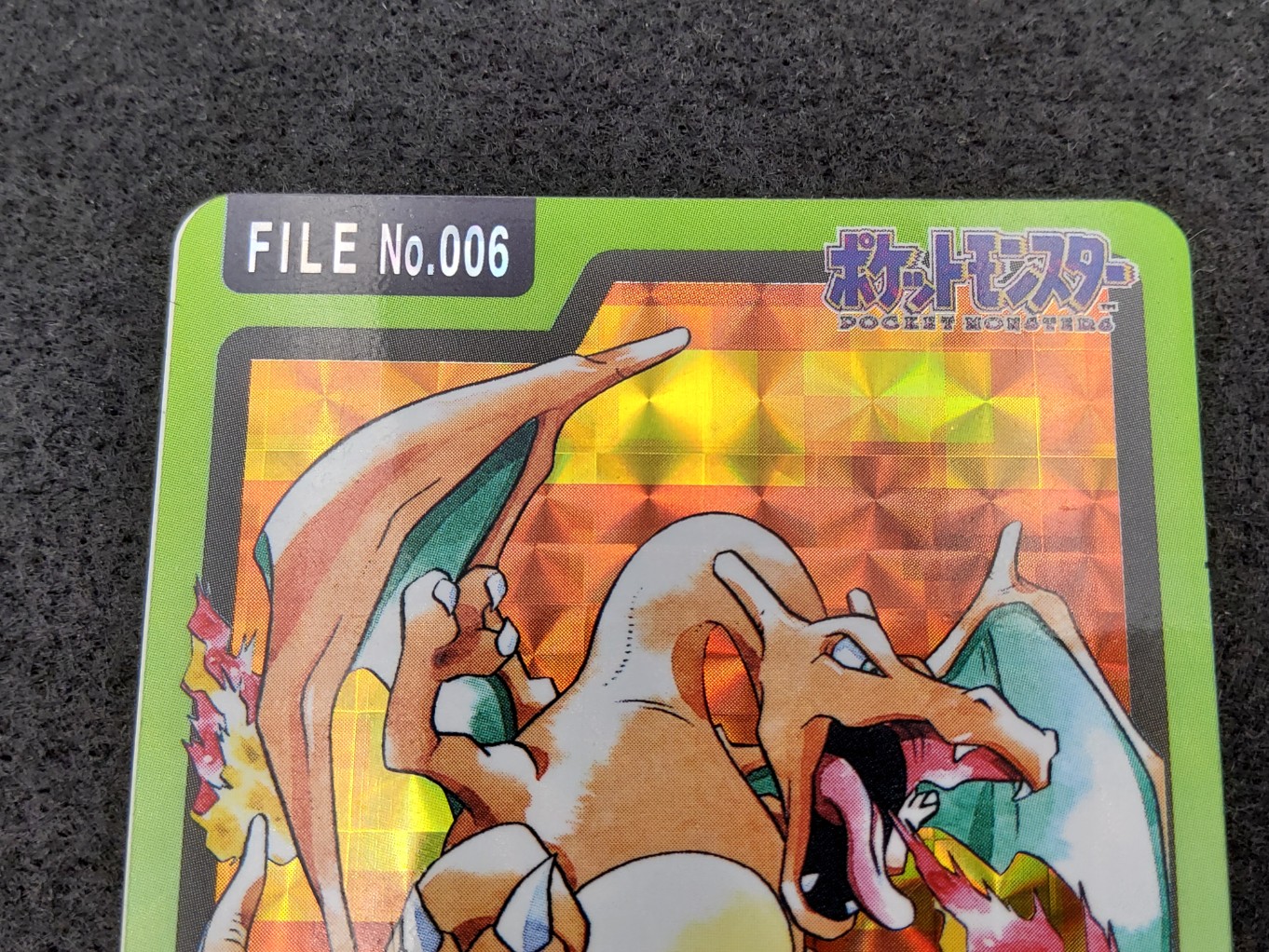 Pokemon Carddass 1997 – File No.006 Dracaufeu / Charizard Prisme ...