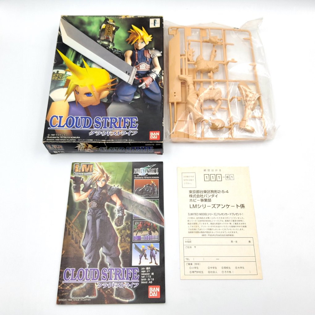 Final Fantasy VII Bandai Model Kit – Cloud Strife – Retro Japan