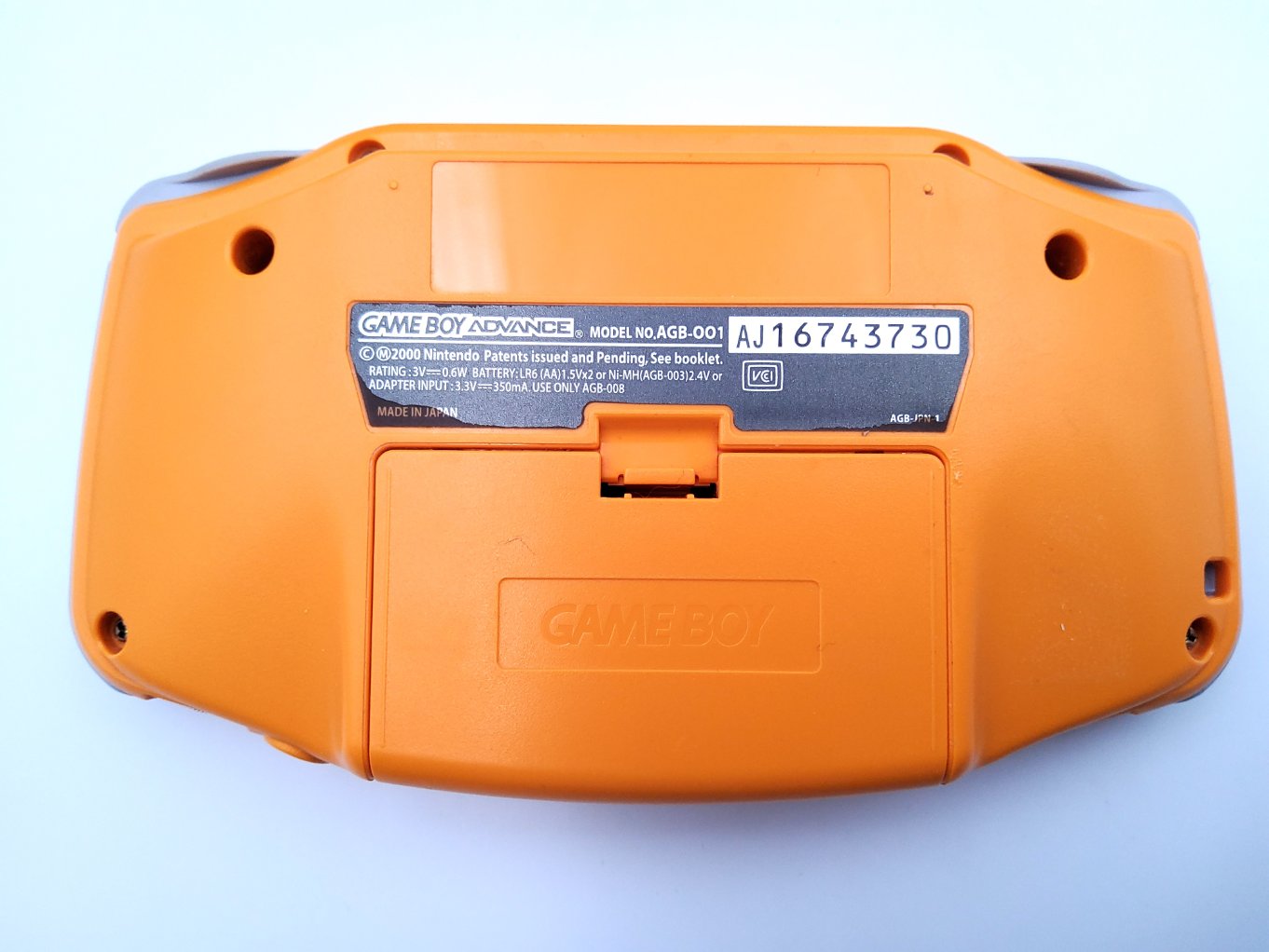 Game Boy Advance Orange en Boite – Retro Japan
