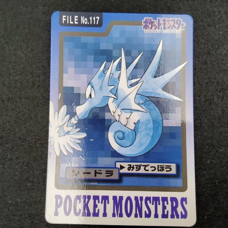Pokemon Carddass 1997 – File No.117 Hypocéan / Seadra – Retro Japan