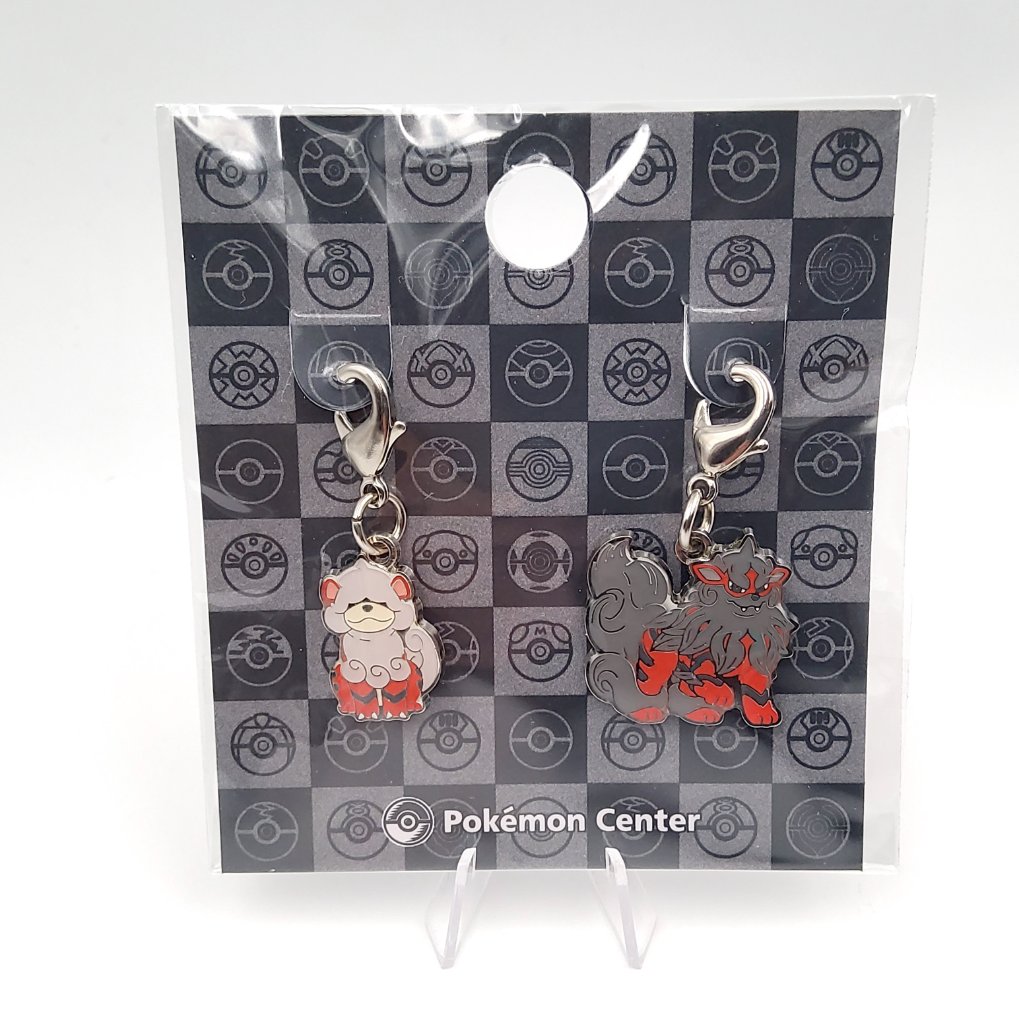 Pokemon Center Zenkoku Zukan Metal Charm – Caninos & Arcanin de Hisui ...