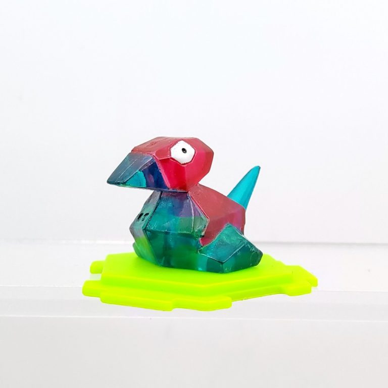 Figurine Pokemon Full Color Collection Part 9 – Porygon Clear – Retro Japan