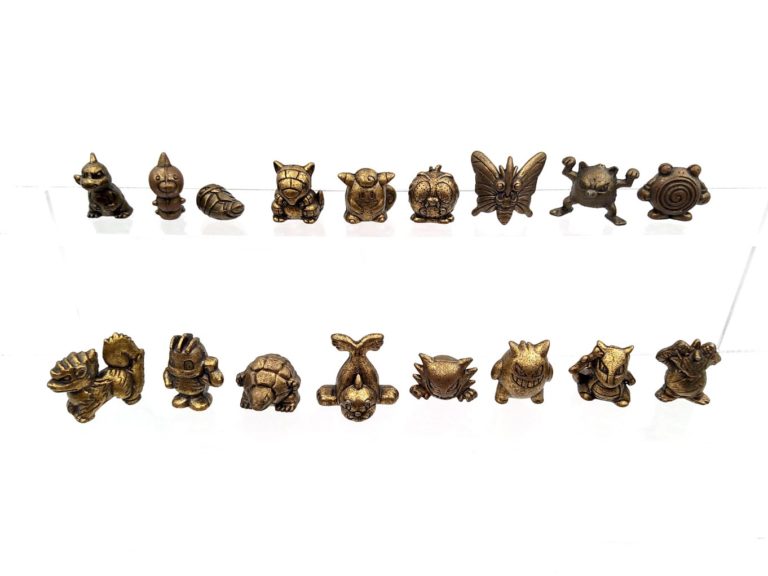 Pokemon Metal Collection – Brass Color – Retro Japan