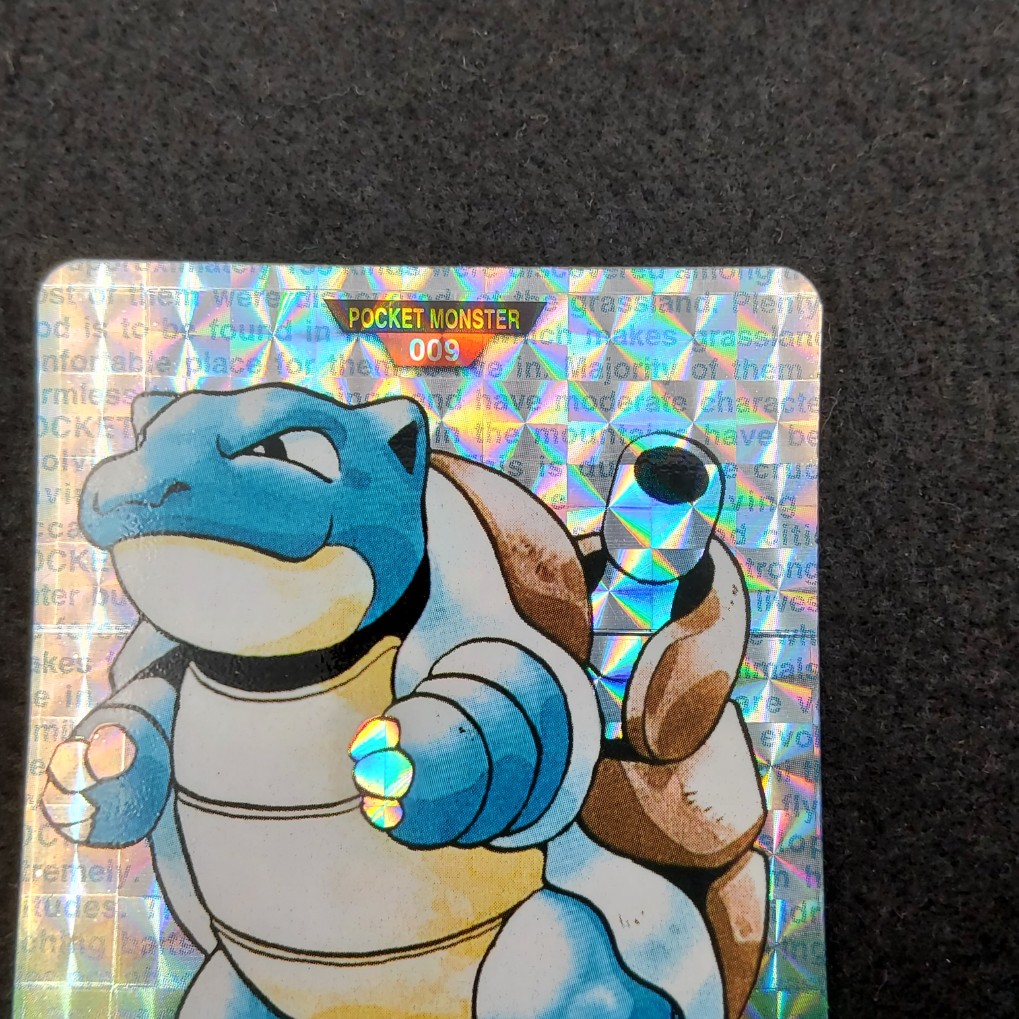 Pokemon Carddass 1996 Green – File No.009 Tortank / Blastoise Holo ...