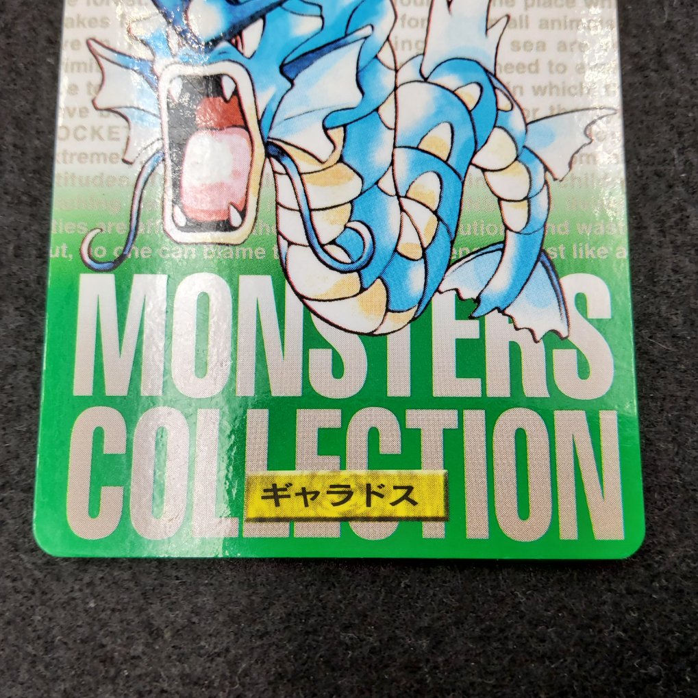 Pokemon Carddass 1996 Green – File No.130 Leviator / Gyarados – Retro Japan