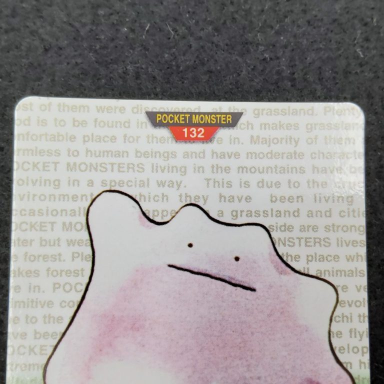Pokemon Carddass 1996 Green – File No.132 Metamorph / Ditto – Retro Japan