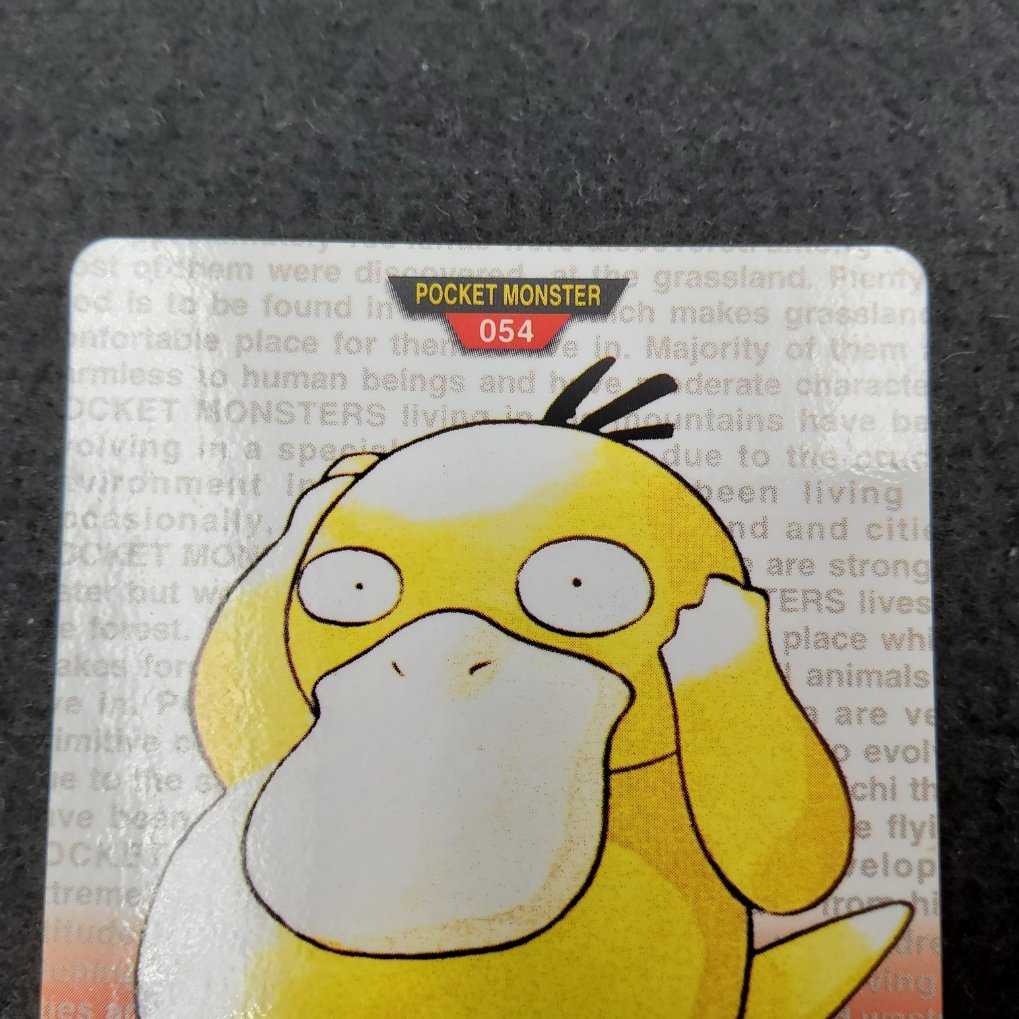 Pokemon Carddass 1996 Red – File No.054 Psykokwak / Psyduck – Retro Japan