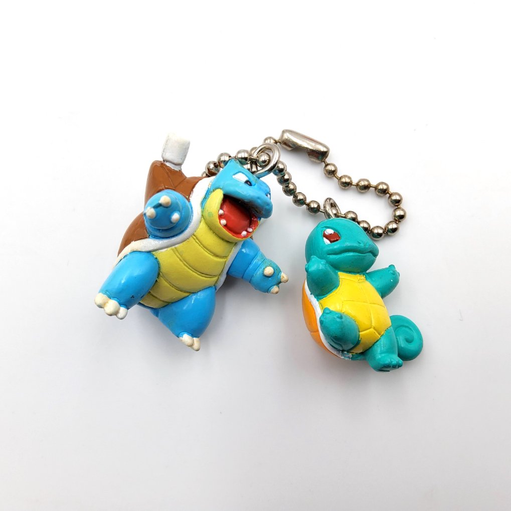 Key Chain Pokemon Swing 1 – Carapuce & Tortank / Squirtle & Blastoise ...