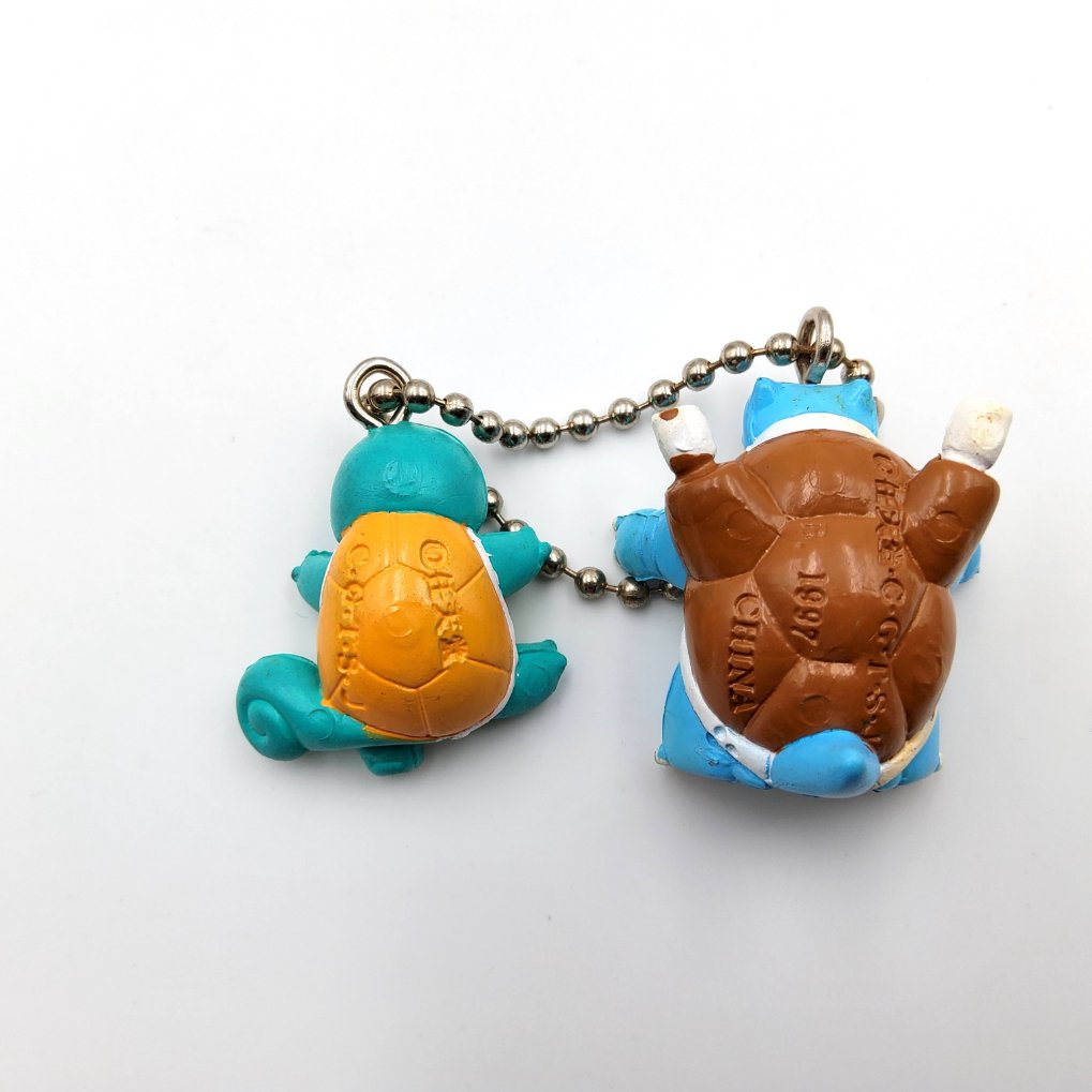 Key Chain Pokemon Swing 1 – Carapuce & Tortank / Squirtle & Blastoise ...