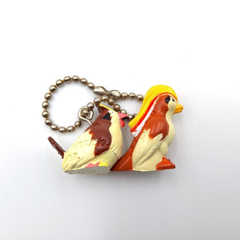 Pokemon Key Chain – Roucool & Roucarnage / Pidgey / Pidgeot – Retro Japan