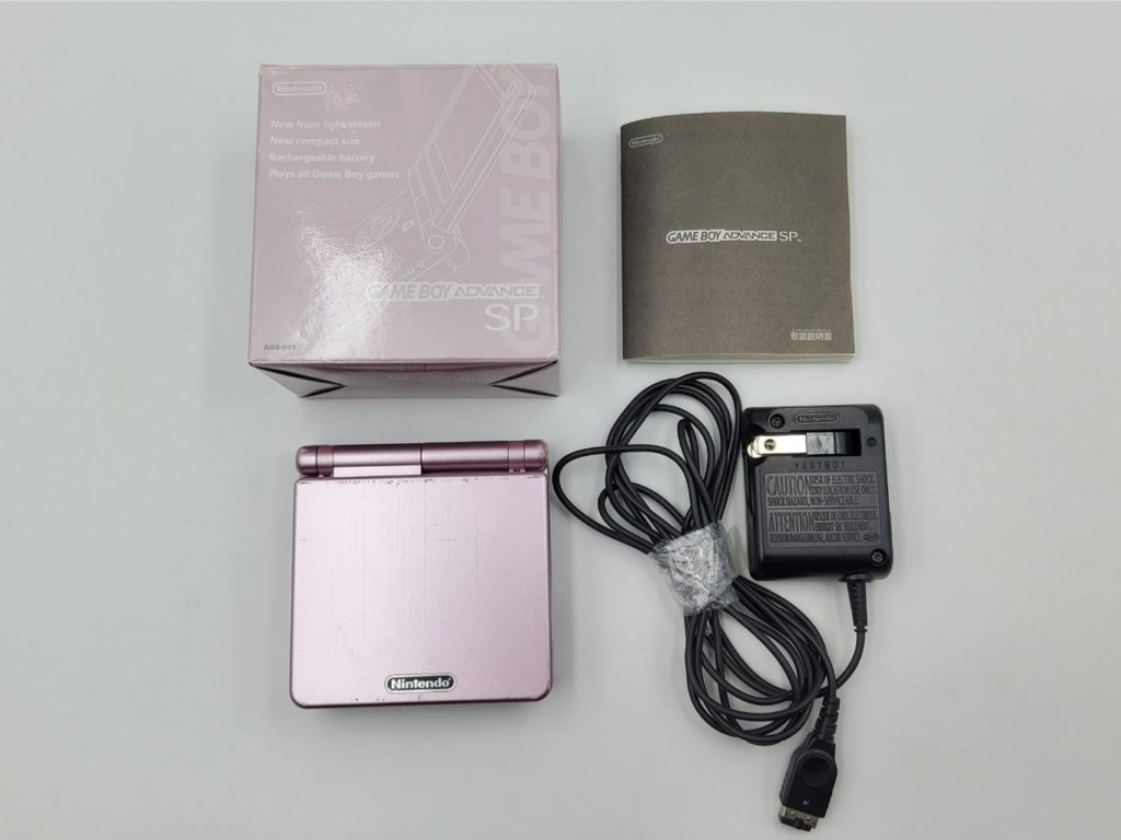 Nintendo Game Boy Advance SP AGS-001 Pearl Pink en Boite – Retro Japan